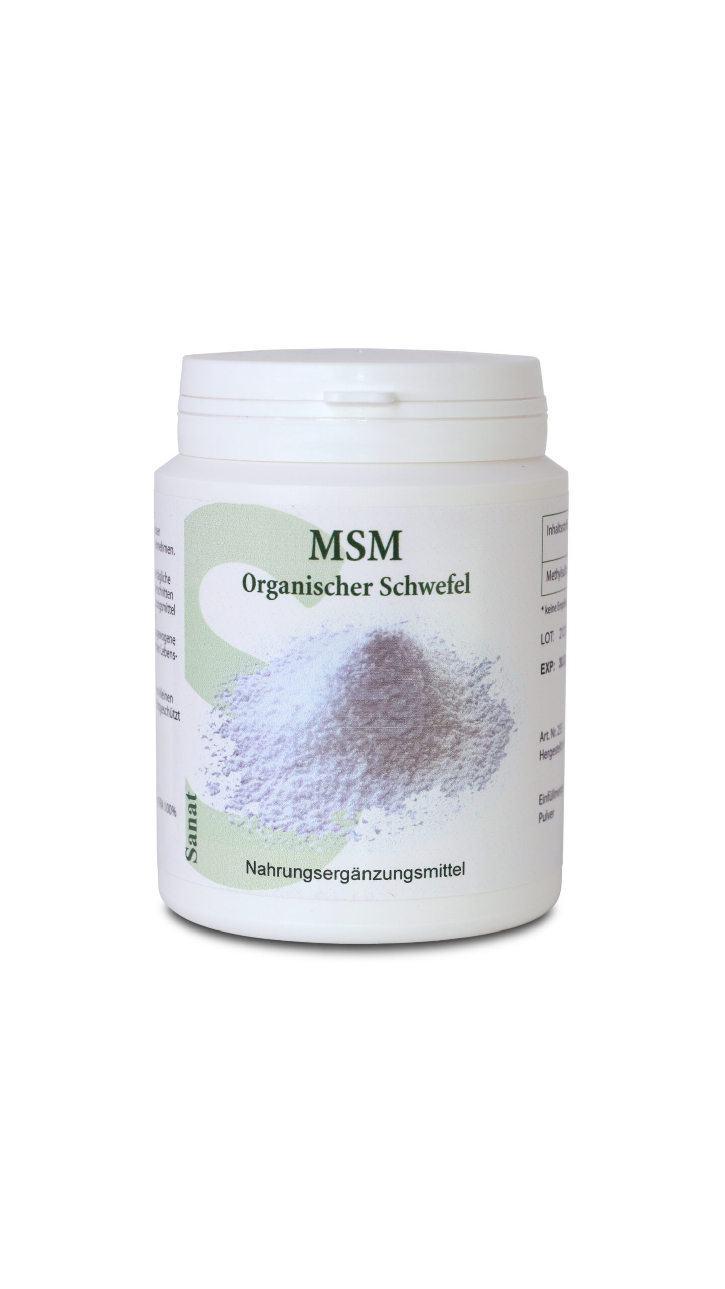 MSM - Methylsulfonylmethan - Sanat International